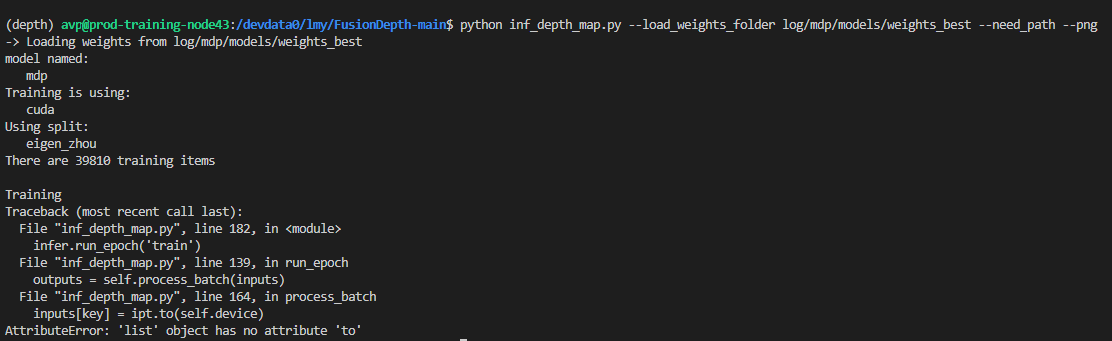 Running trainer.py failed运行trainer.py失败 · Issue #12 · AutoAILab/FusionDepth · GitHub