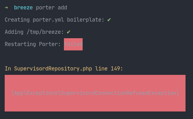 `porter add` fails if `porter start` hasn't been run. · Issue #1 · anystack-sh/porter · GitHub