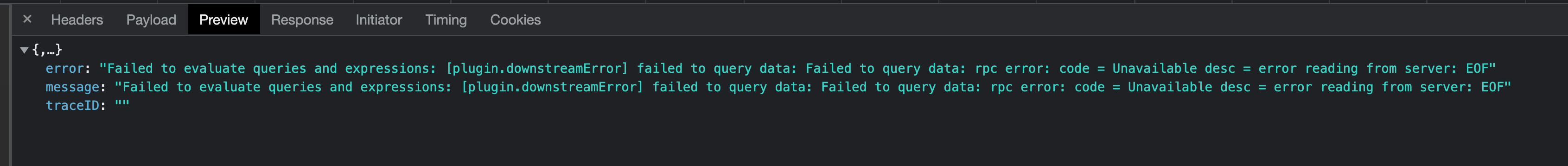 Failed To Query Data Eof When Using Alerting For My Datasource With Backend · Issue 65081 6483