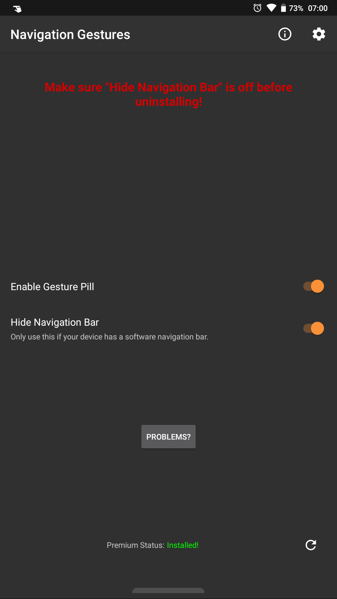 Pill is hidden after full screen · Issue #85 · zacharee/nobar-issues · GitHub