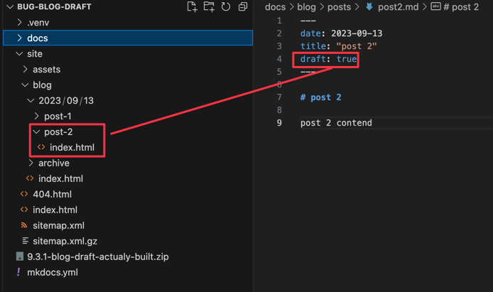 Draft blog pages are built on material 9.3.1 · Issue #6000 · squidfunk/mkdocs-material · GitHub