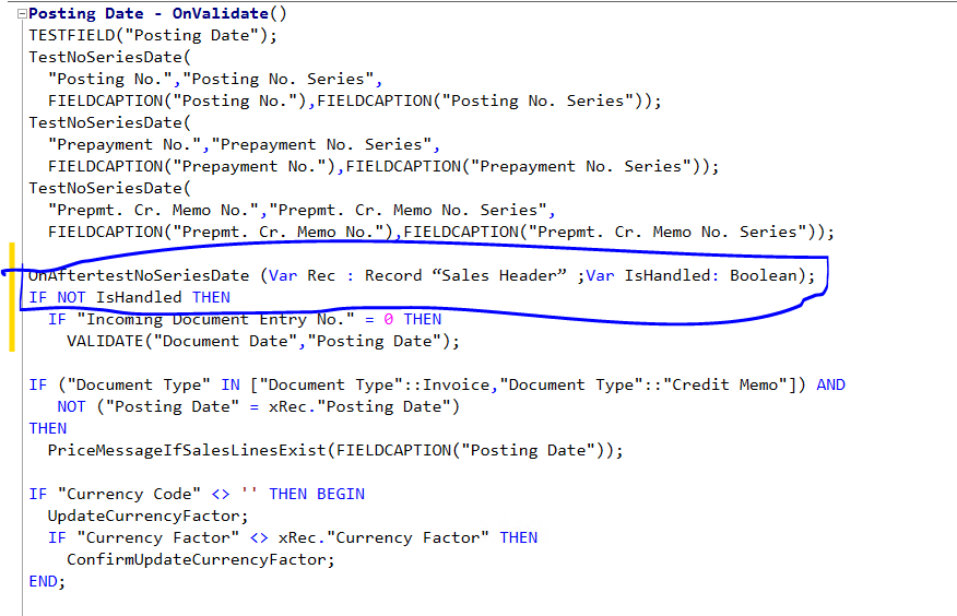 Event Request Table 36 - "Posting Date - OnValidate()" · Issue #2236 · microsoft/ALAppExtensions ...