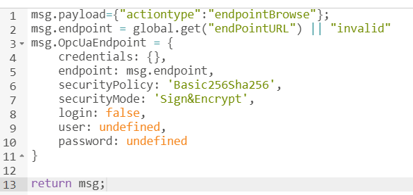 Question Connect Opcua Browser With Security Settings · Issue 591 · Mikakarailanode Red 