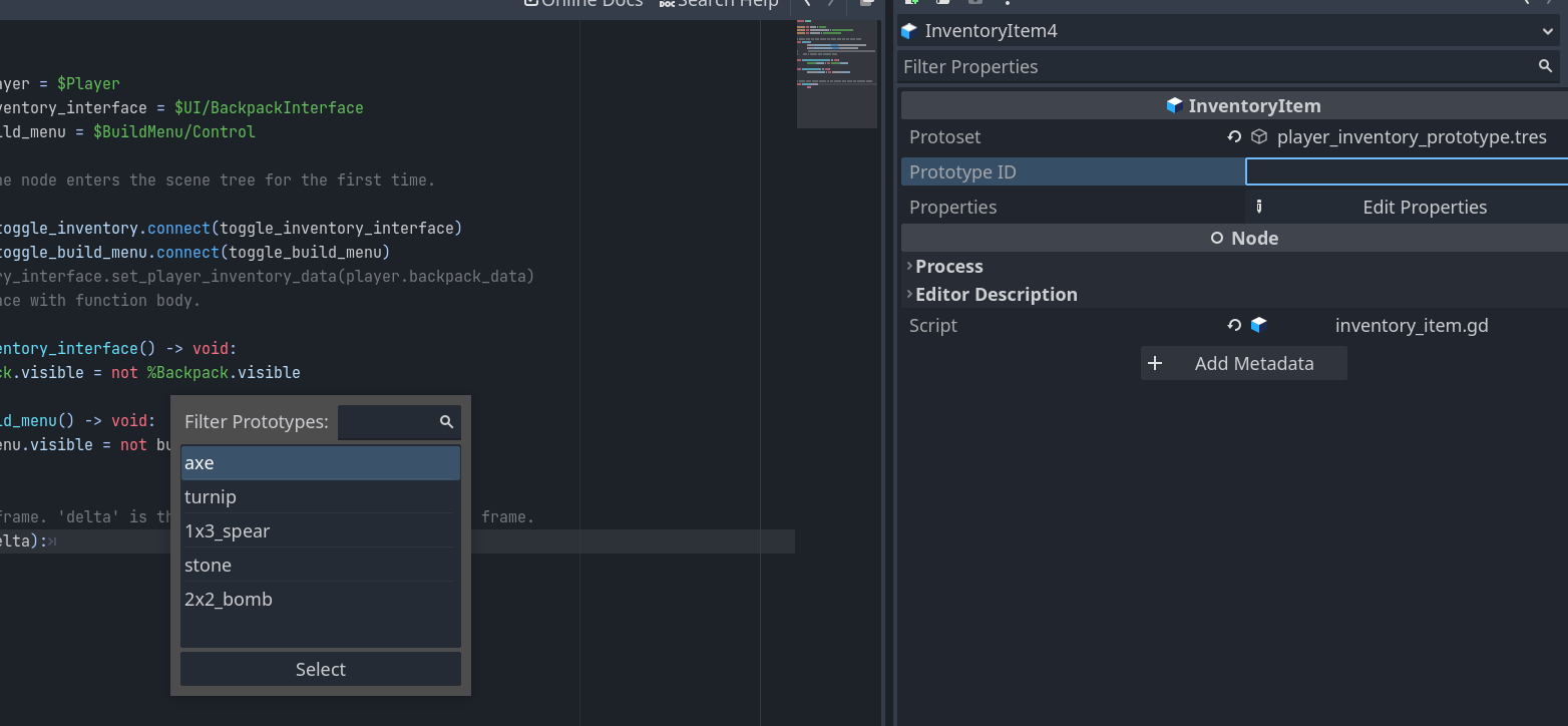 Selecting prototype id causing crash. · Issue #108 · peter-kish/gloot · GitHub