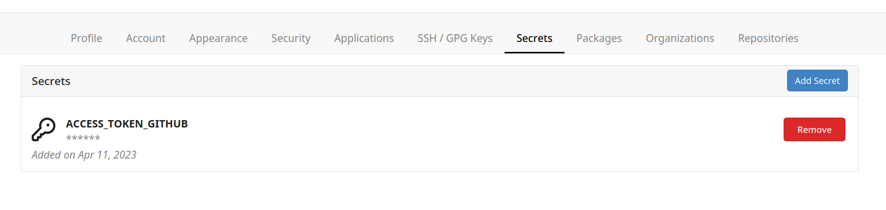Allow Secrets to be used as Access Tokens · Issue #24101 · go-gitea/gitea · GitHub