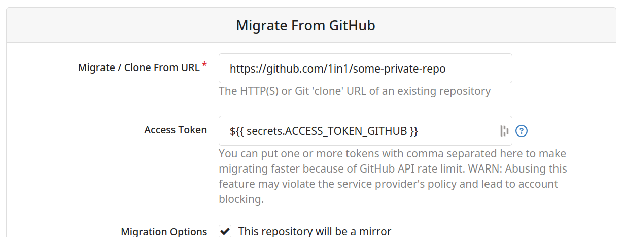 Allow Secrets to be used as Access Tokens · Issue #24101 · go-gitea/gitea · GitHub