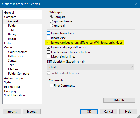 Working with EOL (End Of Line) · Issue #643 · WinMerge/winmerge · GitHub