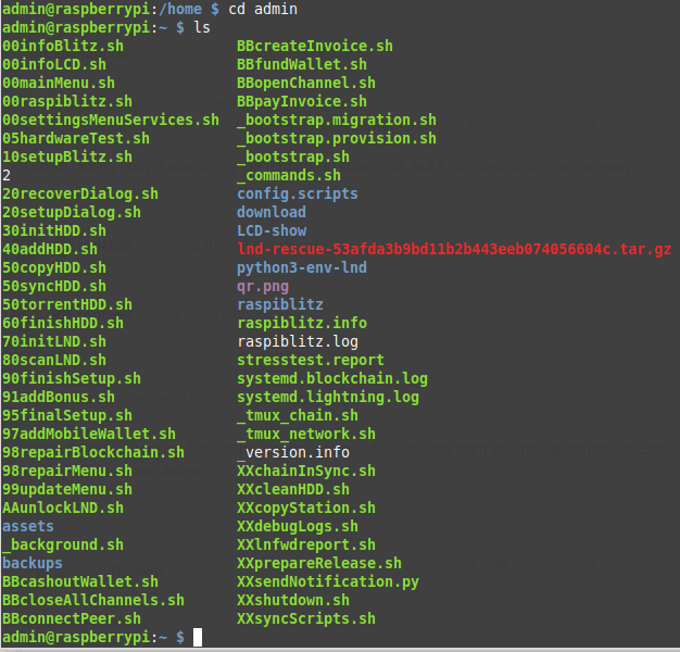 SSH Display changed. Lots of Qs and Xs · Issue #1314 · raspiblitz/raspiblitz · GitHub