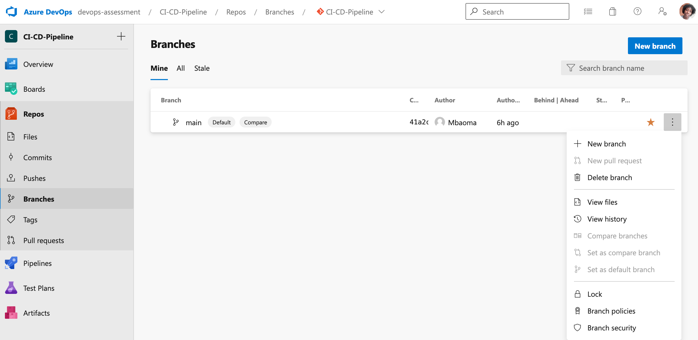 GitHub - Mbaoma/cicd-with-azure-pipelines: Using Terraform, create