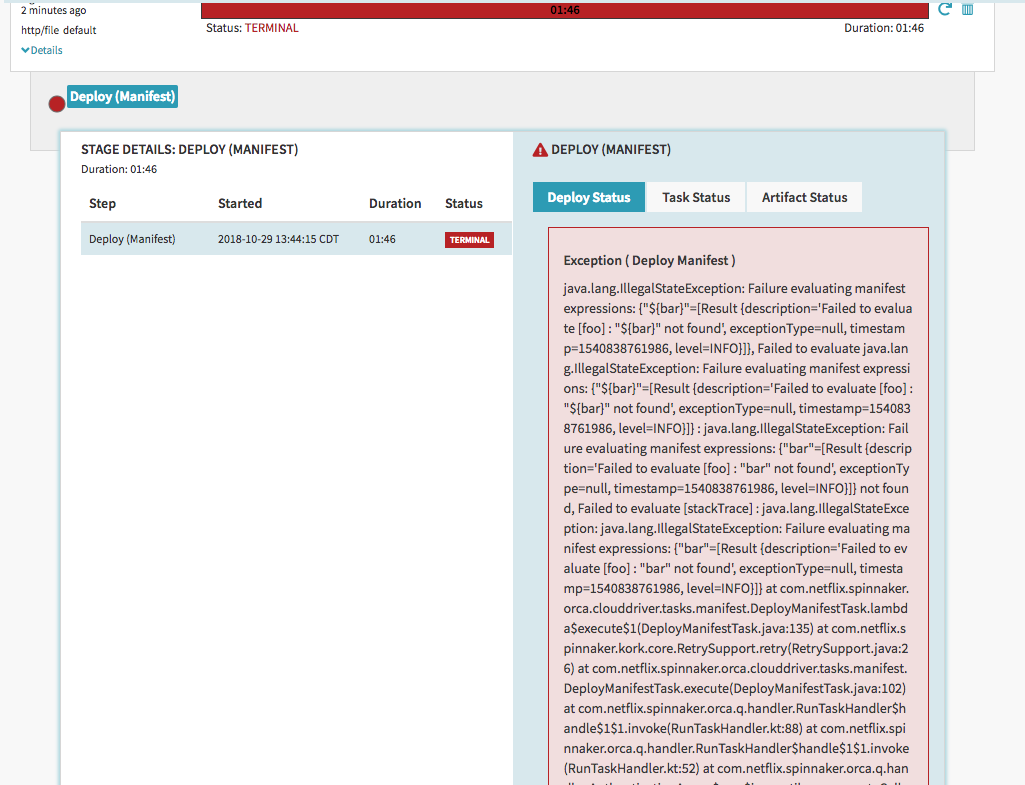Using ${"${var}"} to escape a VAR in a manifest appears to be broken in spinnaker 1.8.0 · Issue ...