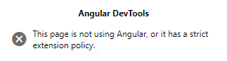 This page is not using Angular, or it has a strict extension policy. · Issue #780 · rangle ...