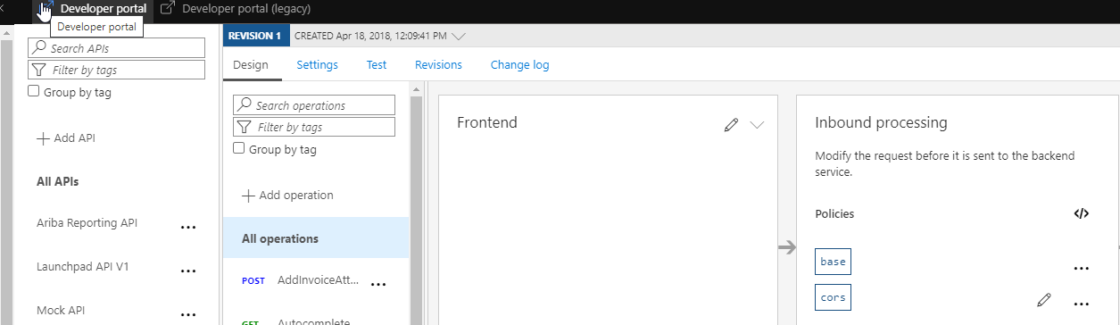 Cors Question Azure Hosted Api Service · Issue 858 · Azureapi Management Developer Portal