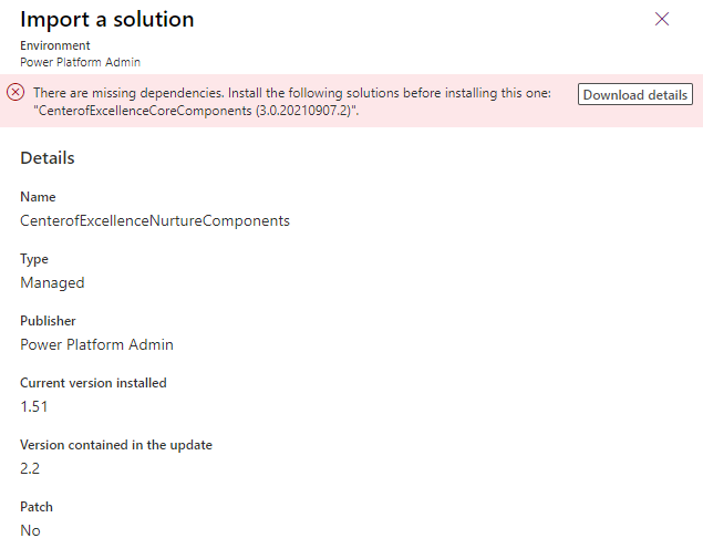 [CoE Starter Kit - INSTALL INSTRUCTIONS] Upgrading Core from July 2021 (less than or equal to ...