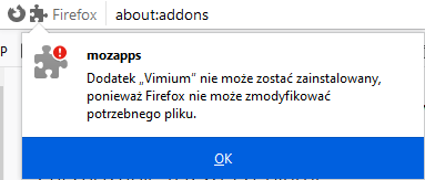 Problem installing in Firefox · Issue #3695 · philc/vimium · GitHub