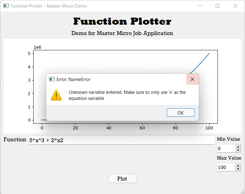 GitHub - gangsterv/FunctionPlotter: Function Plotter GUI Application - Demo for Master Micro ...