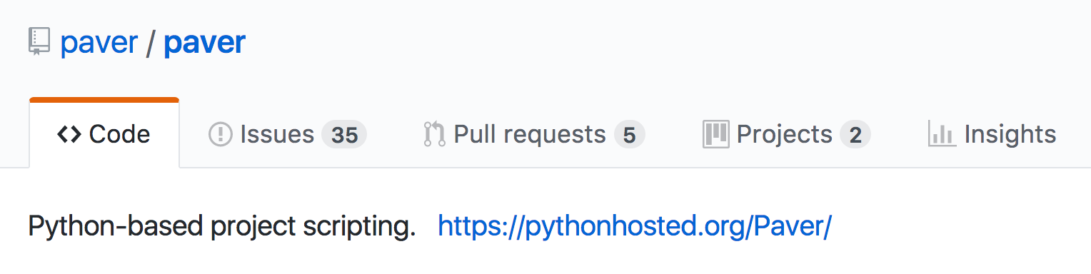 The official website on github headline is dead · Issue #196 · paver/paver · GitHub