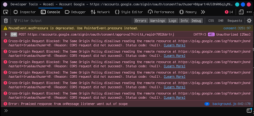 [BUG] "Something went wrong" while authorizing google drive sync · Issue #1507 · violentmonkey ...