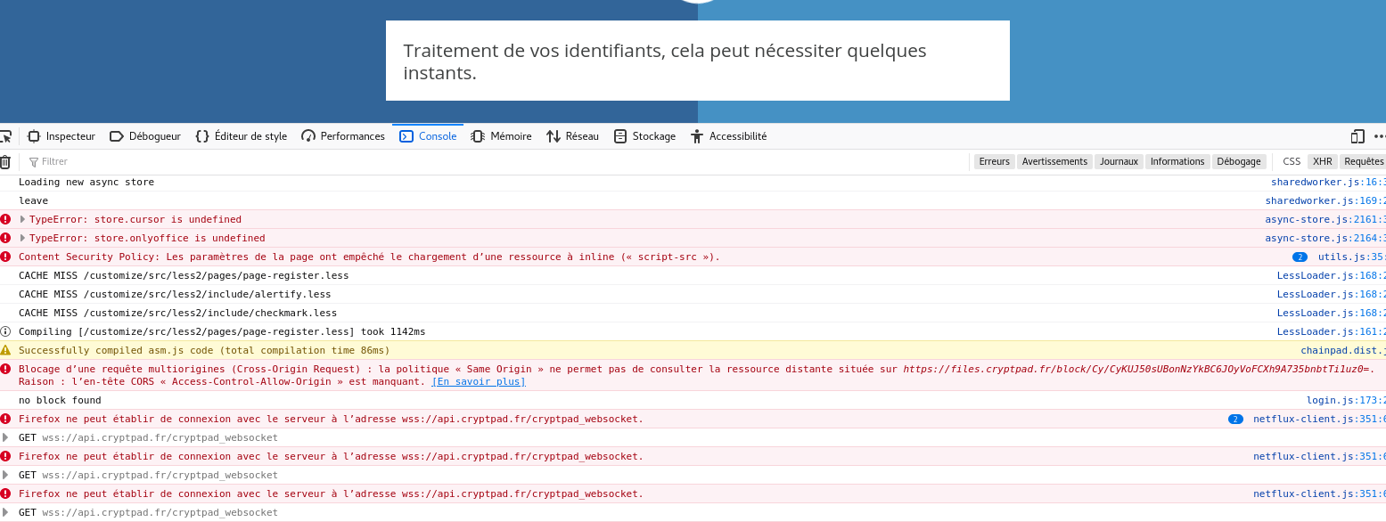 Unable to register · Issue #579 · cryptpad/cryptpad · GitHub