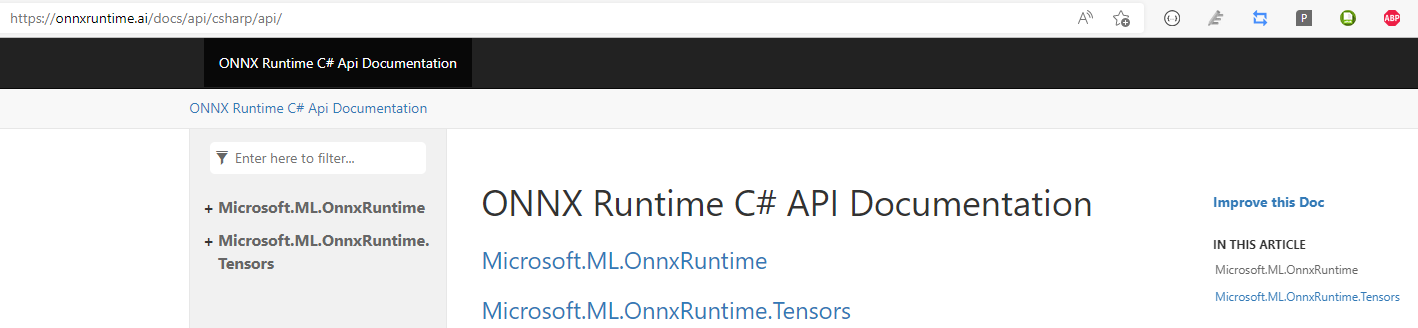 [c ] Wrong Link To C Go To Api Documentation · Issue 12875 · Microsoft Onnxruntime · Github