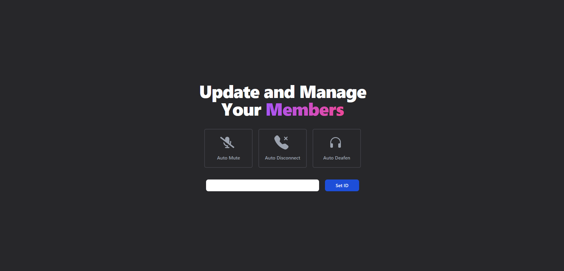 GitHub - JS00001/DiscordVoice-Frontend: ☎️ A web app to mess with your ...