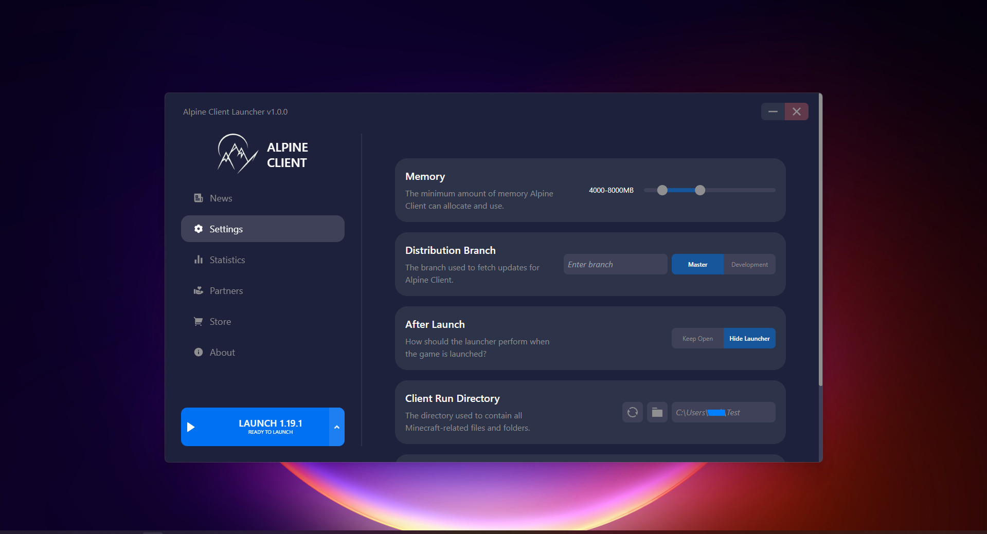 GitHub - JS00001/AlpineClient-Launcher: Launcher for Alpine Client