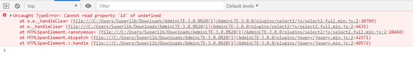[BUG] select2 'allowClear' not work · Issue #2387 · ColorlibHQ/AdminLTE · GitHub