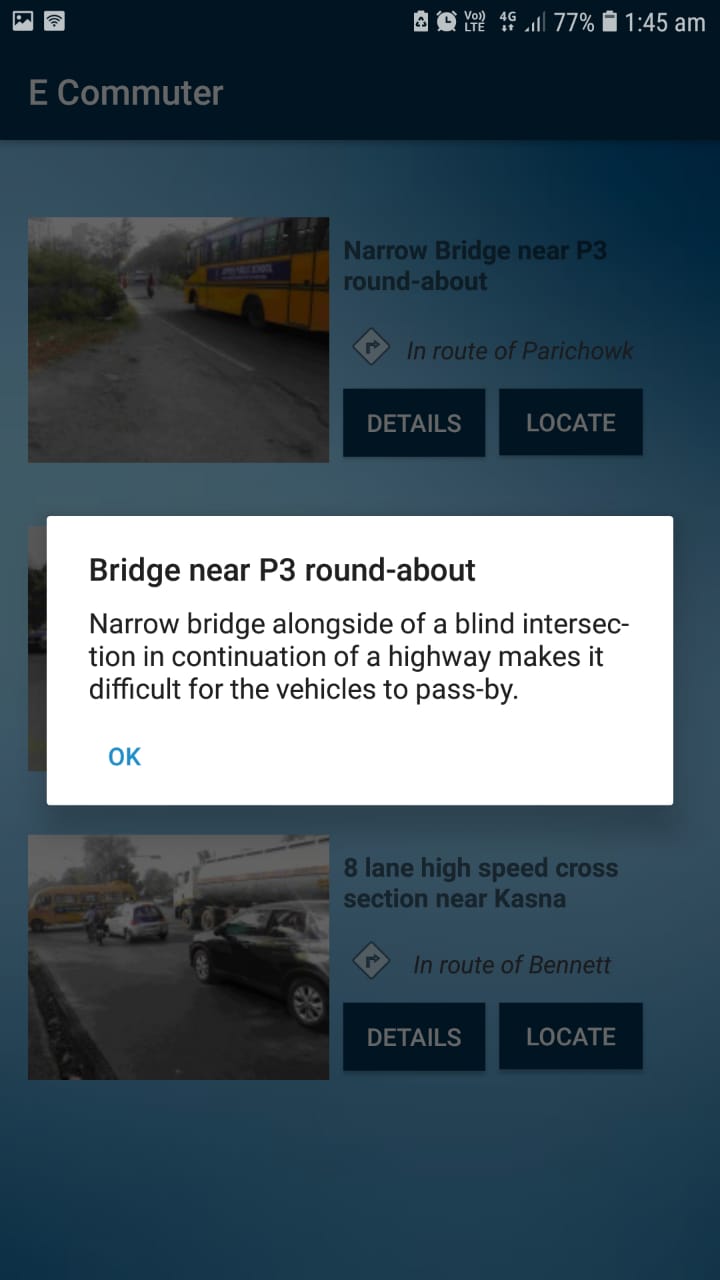 GitHub - pantchayan/Ecommuter: Developed a Road Safety App for Smart India Hackathon. Alerts ...