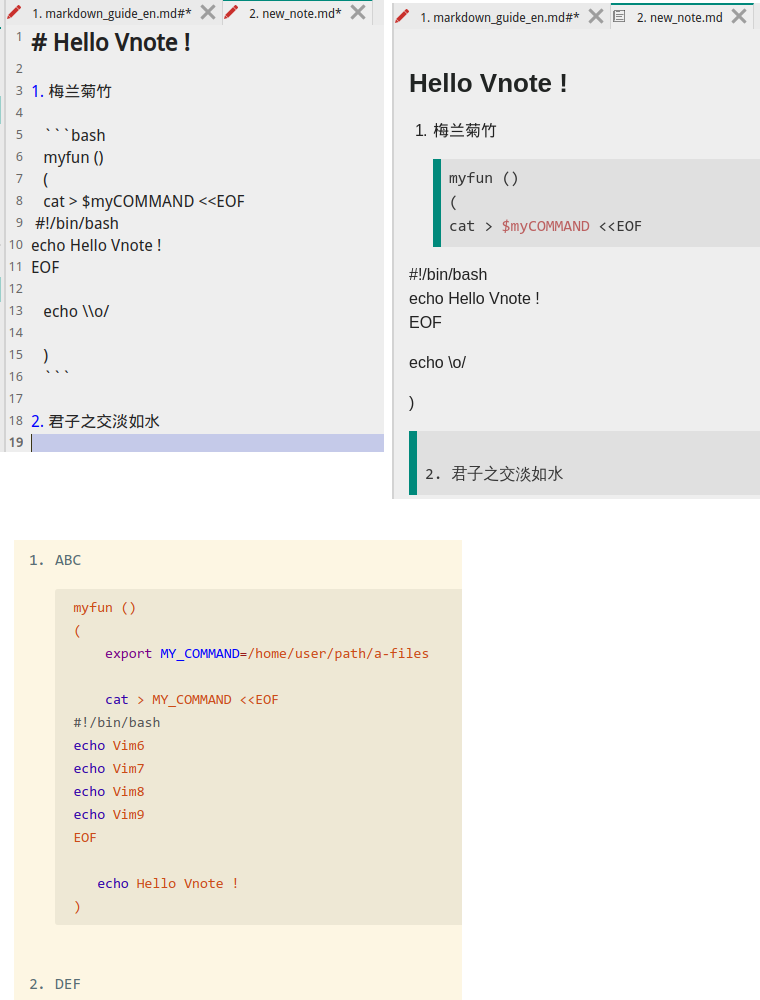 一个代码块渲染问题 · Issue #1142 · vnotex/vnote · GitHub