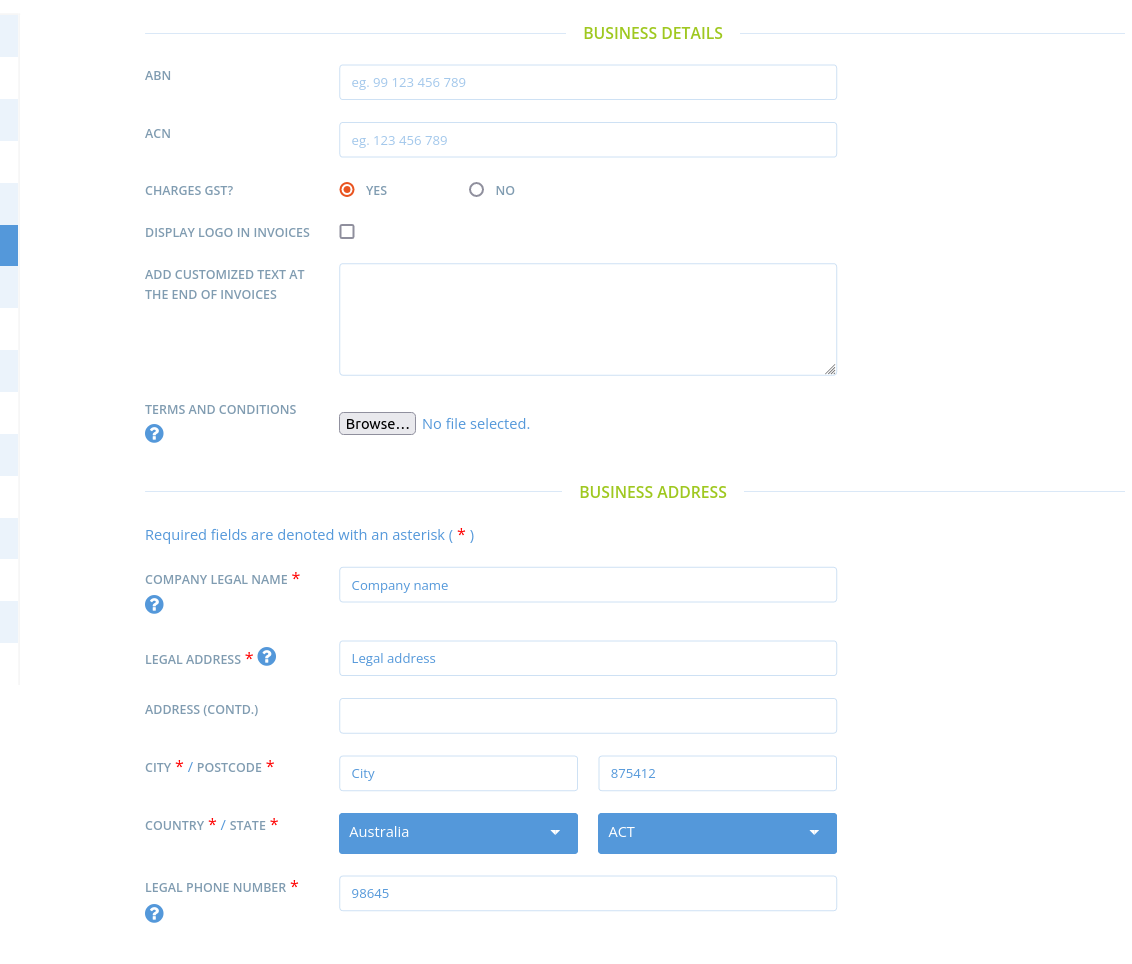 Add red asterisk to mandatory fields in business detail · Issue #10271 · openfoodfoundation ...