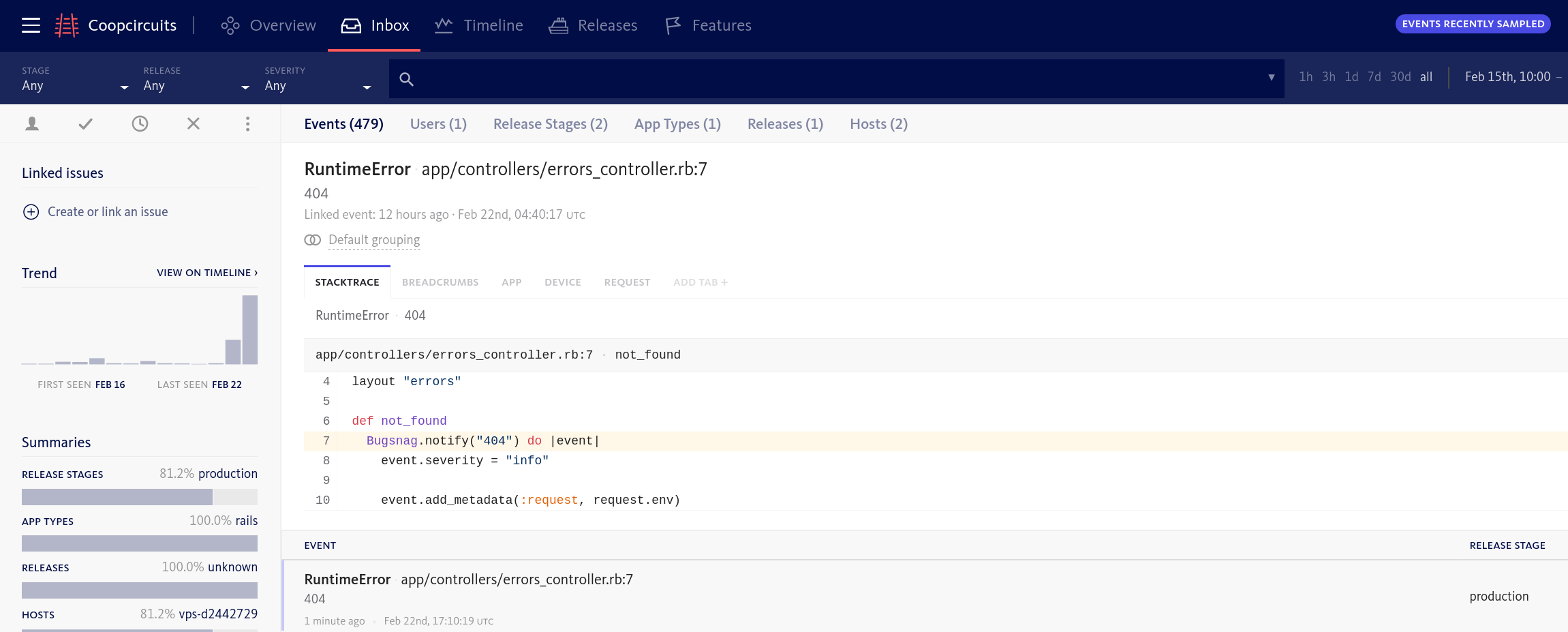 All sessions (anonymous and logged in) can trigger 404 bugsnag notifications · Issue #10453 ...