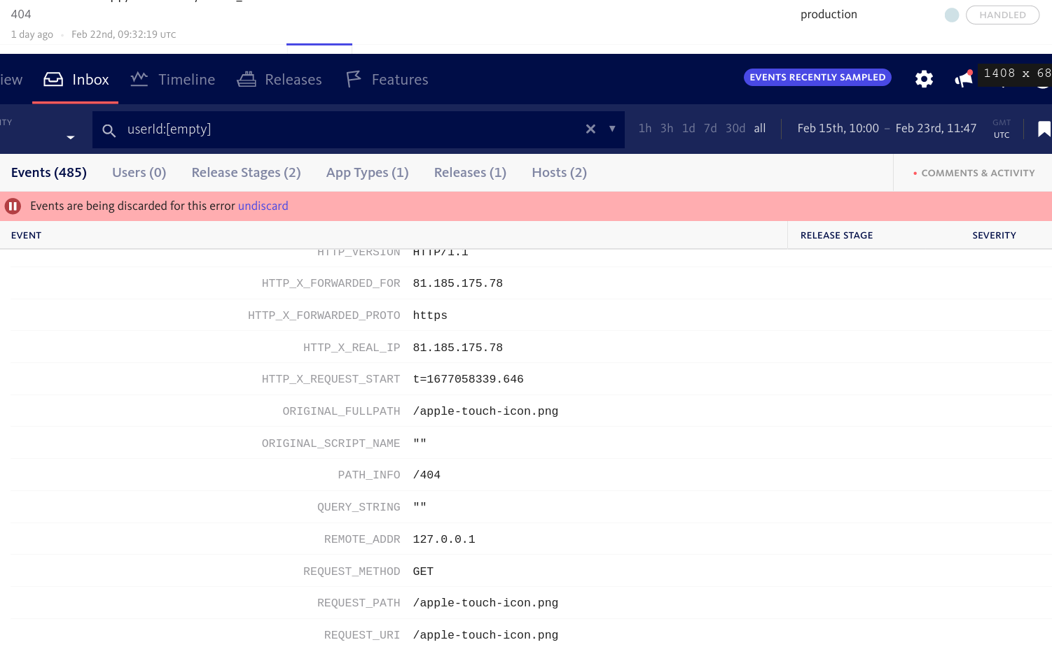 All sessions (anonymous and logged in) can trigger 404 bugsnag notifications · Issue #10453 ...