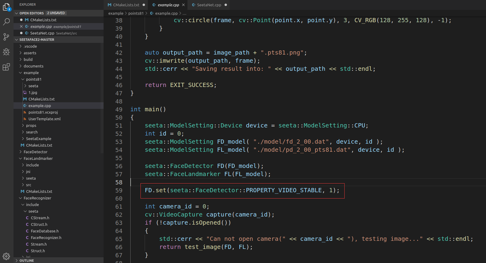 人脸检测框抖动的厉害，这个有什么好的方法来改善吗？ · Issue #58 · seetafaceengine/SeetaFace2 · GitHub