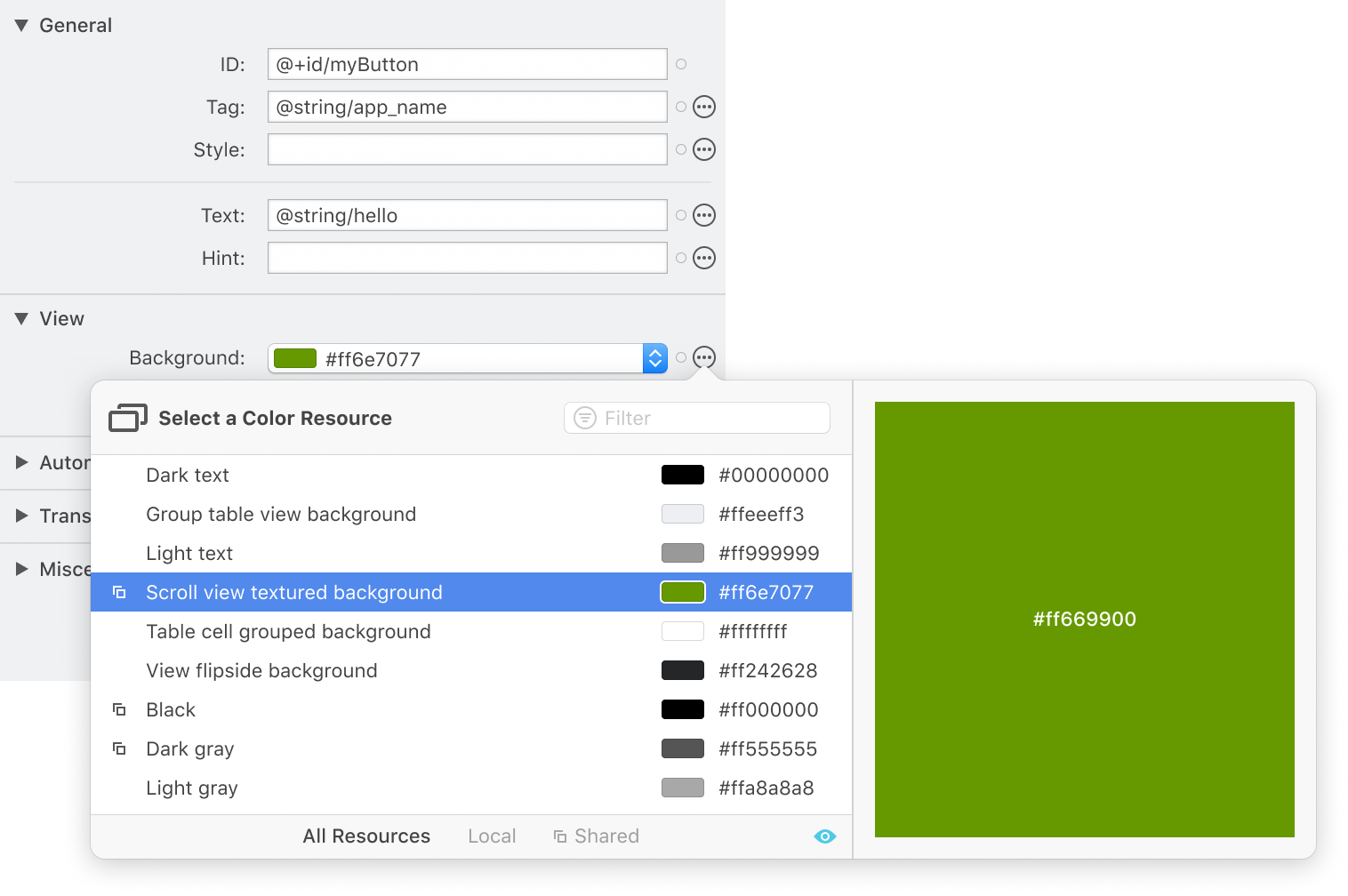 Resource picker preview should be on the right, not left · Issue #221 · xamarin/Xamarin ...