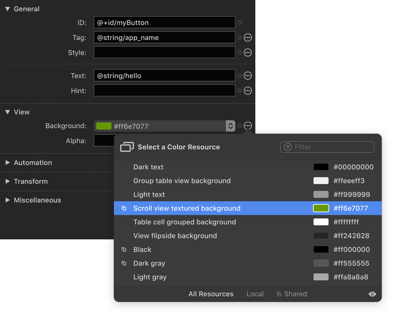 Mac resource window · Issue #131 · xamarin/Xamarin.PropertyEditing · GitHub