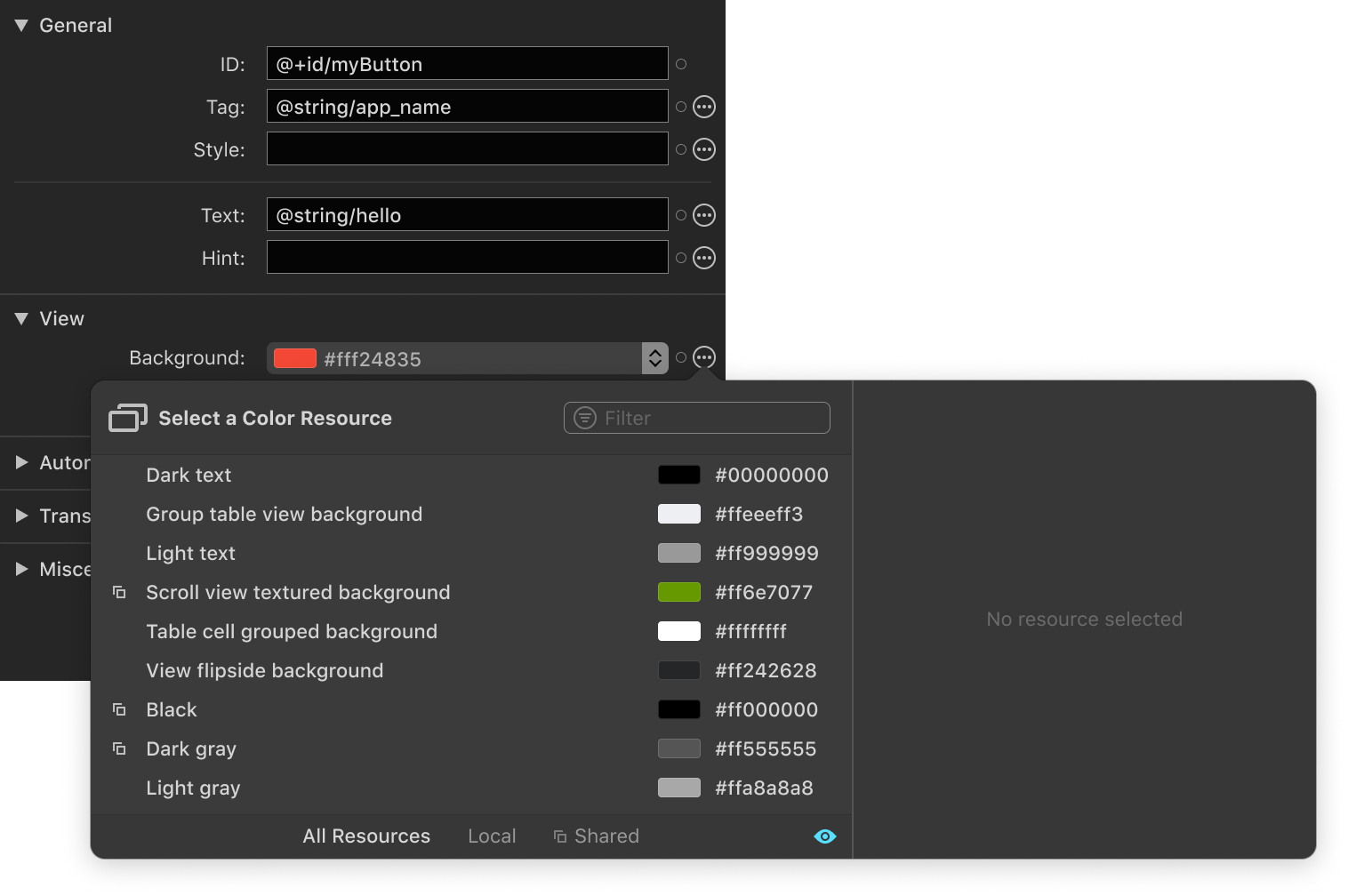Mac resource window · Issue #131 · xamarin/Xamarin.PropertyEditing · GitHub