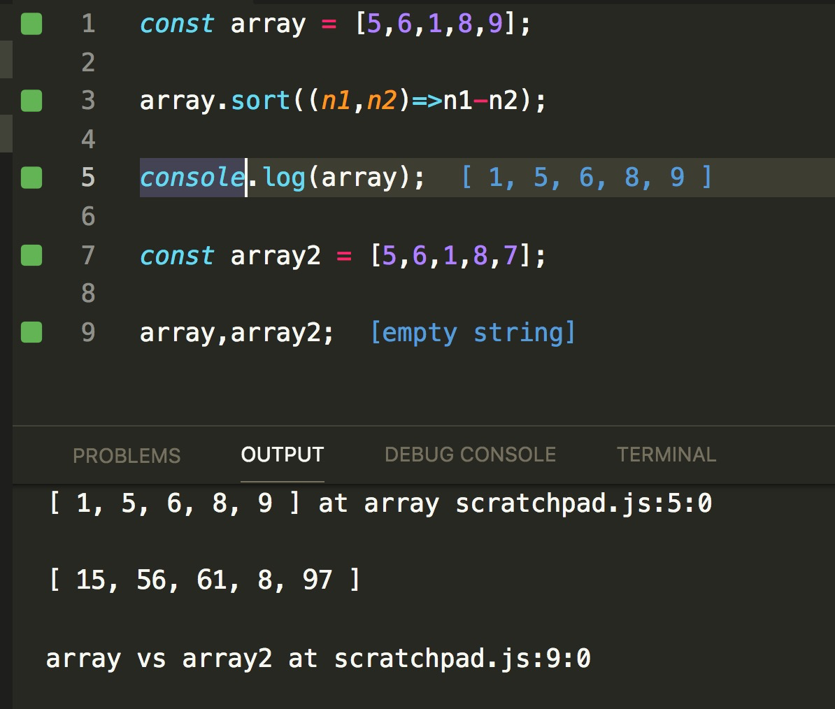 Output compare doesn't show colors · Issue #184 · wallabyjs/quokka · GitHub