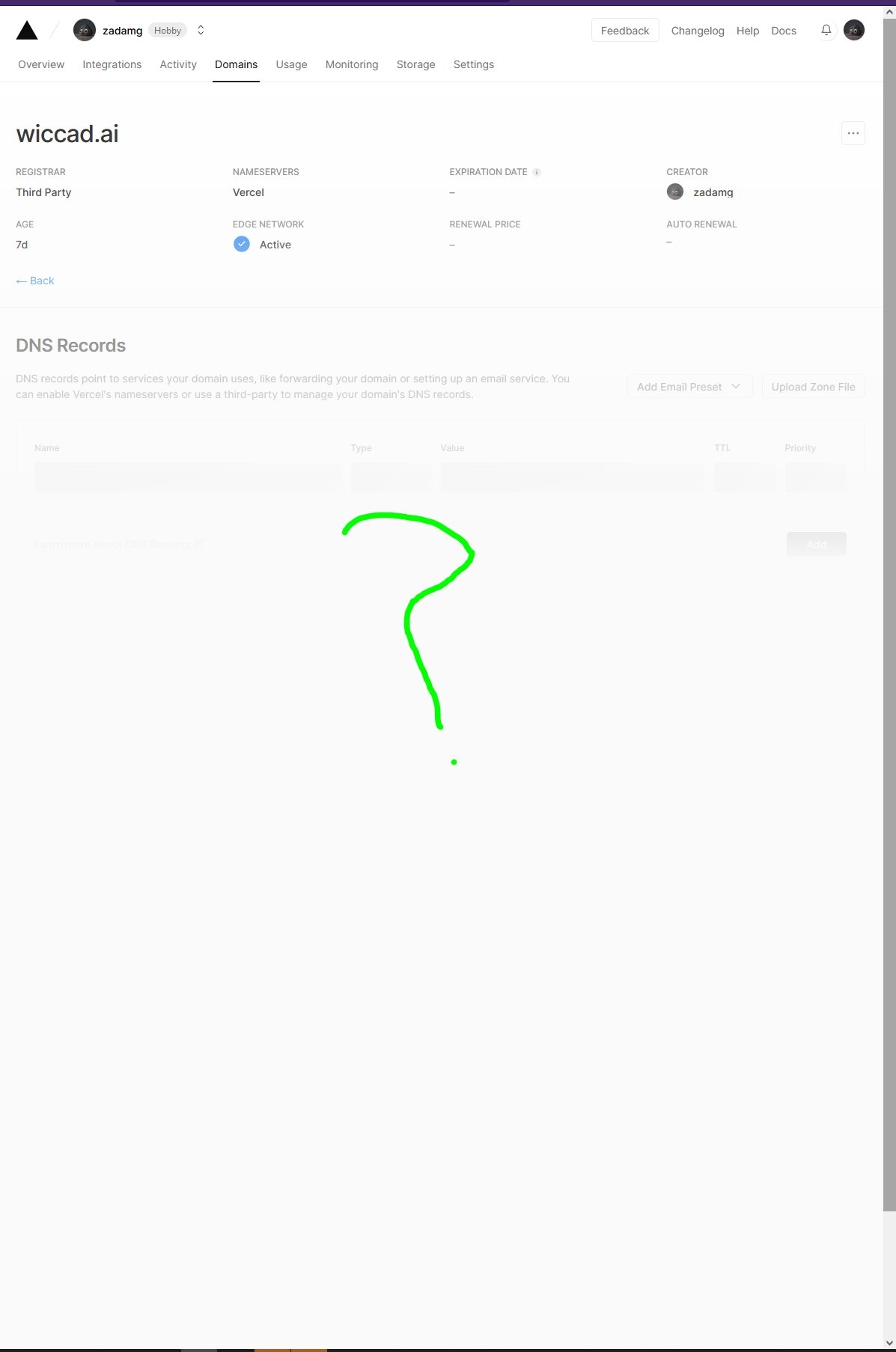 [Resolved] UI/UX problem on Vercel.com/.../domains -- can't access or see anything · vercel ...
