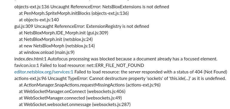 NetsBloxExtensions not defined when running client independently · Issue #2915 · NetsBlox ...
