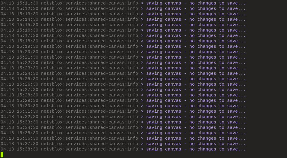Remove excessive logs from shared-canvas · Issue #3398 · NetsBlox/NetsBlox · GitHub