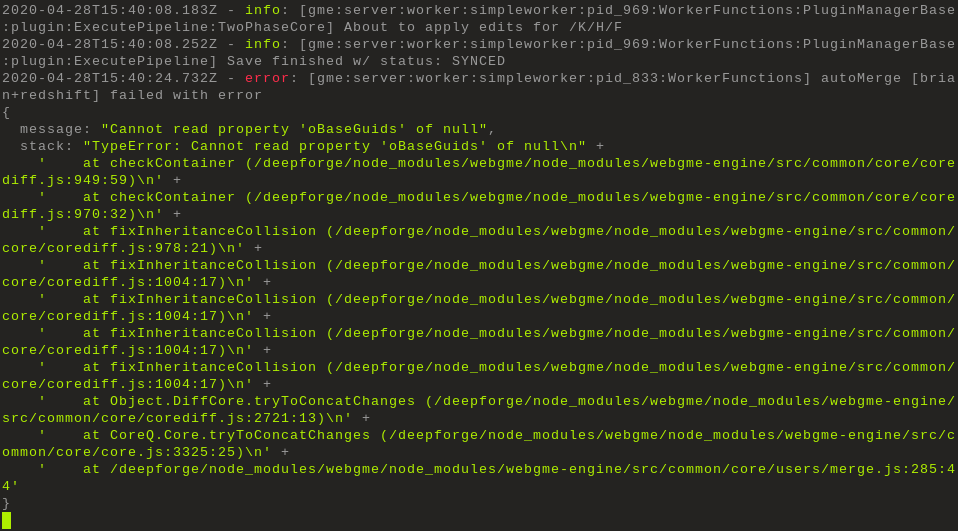 Expose information to reproduce (and debug) merge conflicts · Issue #204 · webgme/webgme-engine ...