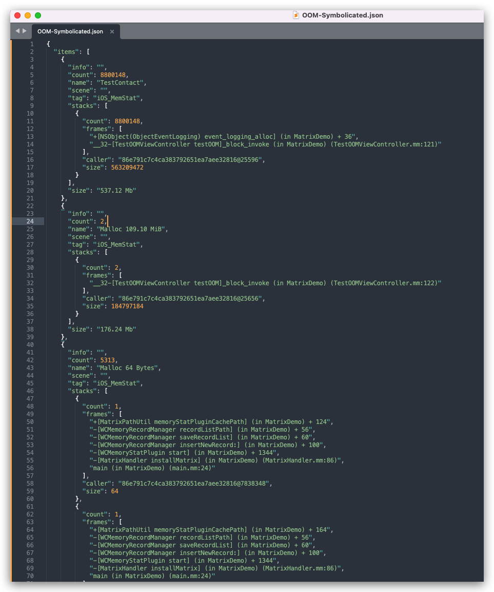 iOS的out-of-memory日志如何翻译成堆栈信息 · Issue #209 · Tencent/matrix · GitHub