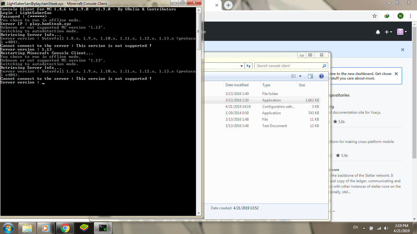 Unknown Server Version - Send command on login to server / Failed to ping IP · Issue #428 ...
