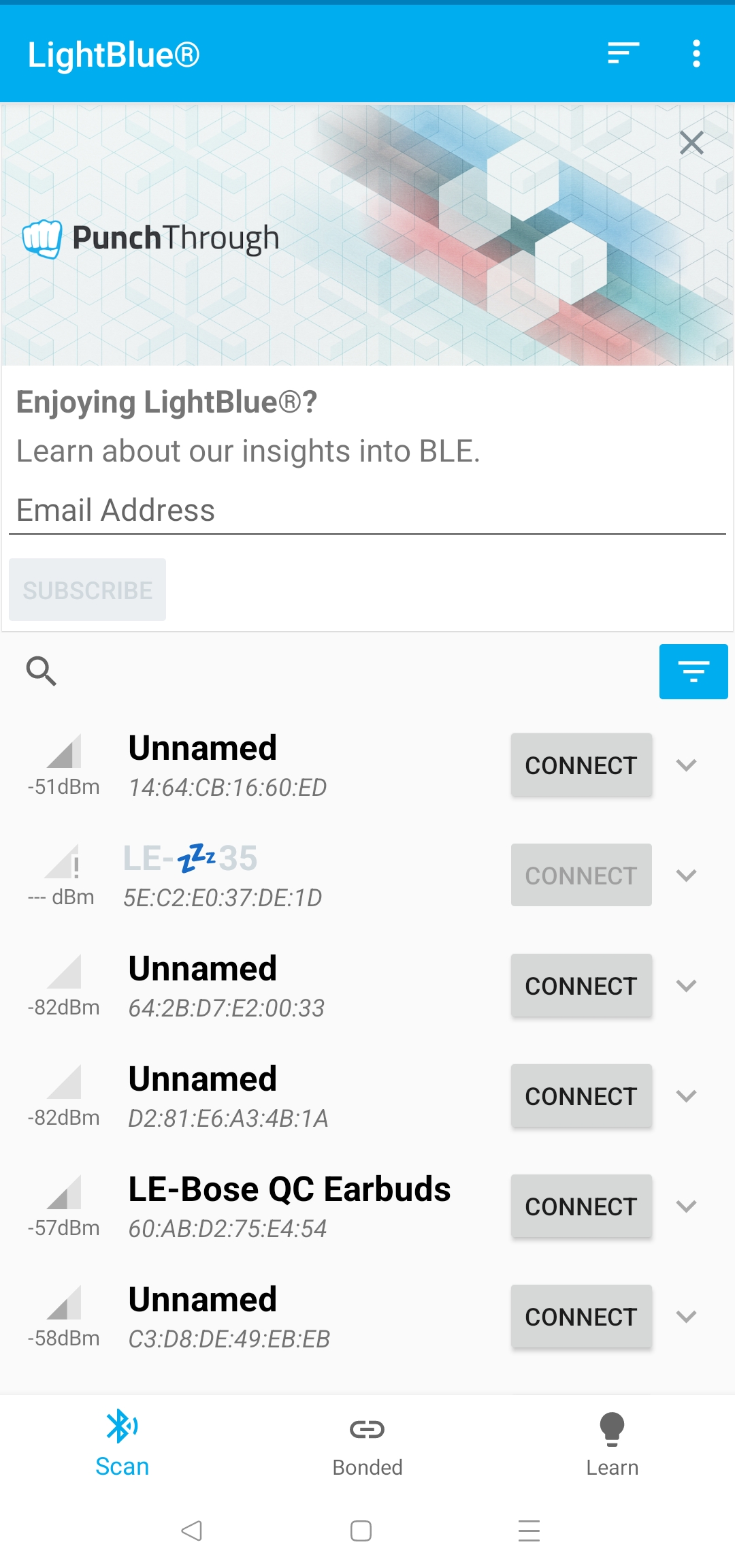 Scan sometimes doesn't find anything · Issue #1019 · innoveit/react-native-ble-manager · GitHub
