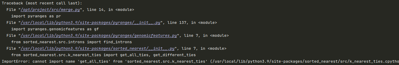 Error when using python 3.9 · Issue #271 · pyranges/pyranges · GitHub