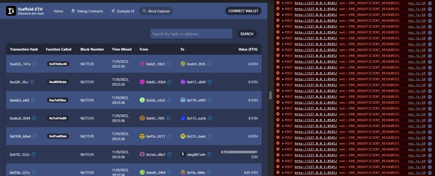 bug: `HttpRequestError`, `AbiFunctionSignatureNotFoundError` and `TimeoutError` when launching ...