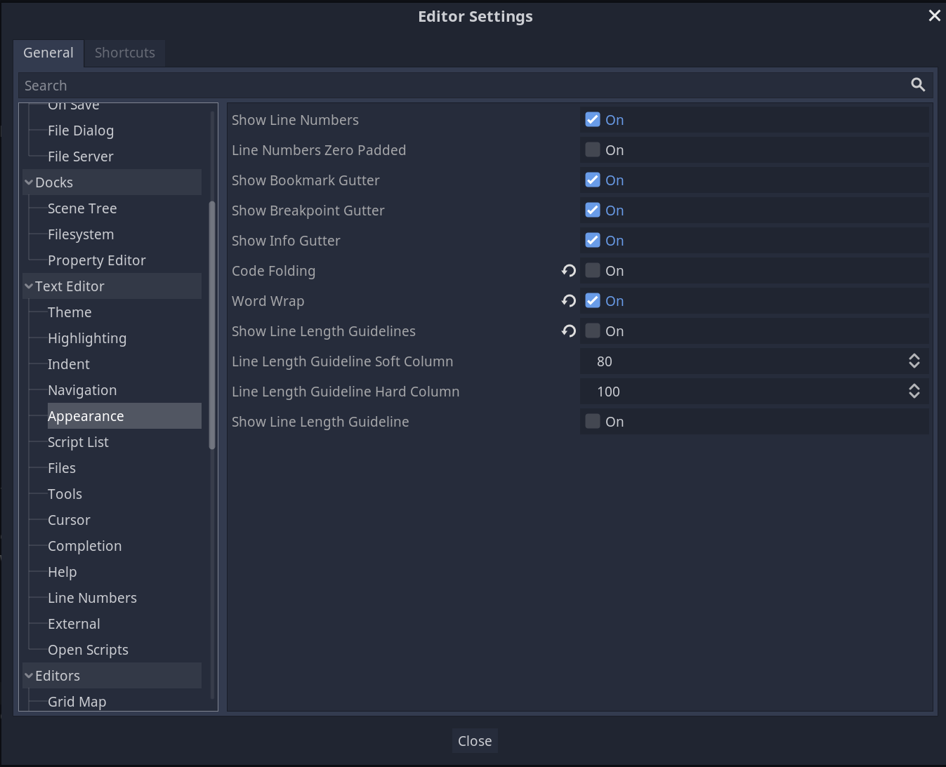 Editor: Show Line Length Guideline(s) option shows up twice · Issue #55554 · godotengine/godot ...