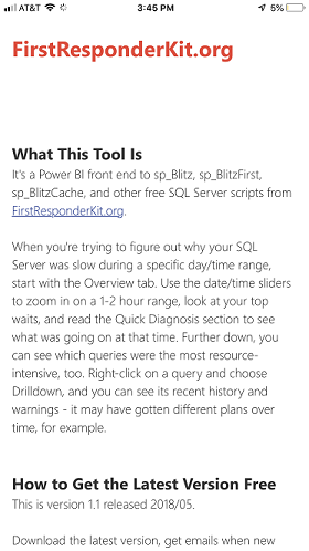 Dashboards for Mobile View in Power BI template + training files · Issue #1809 · BrentOzarULTD ...
