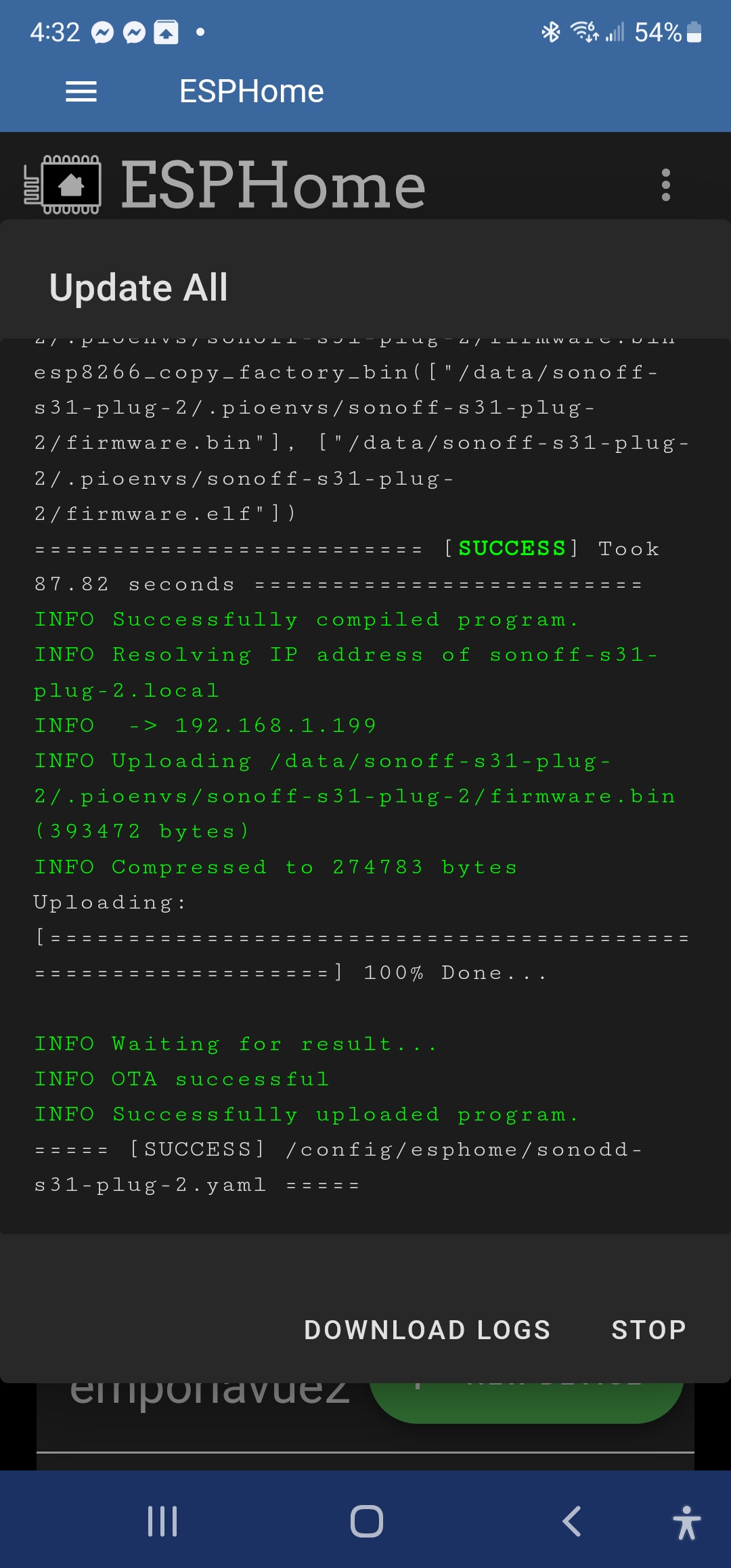 Update All via HA Companion app fails to complete all · Issue #4697 · esphome/issues · GitHub