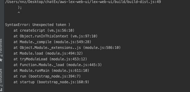 `npm run build-dist` script is not working under the lex-web-ui folder · Issue #152 · aws ...