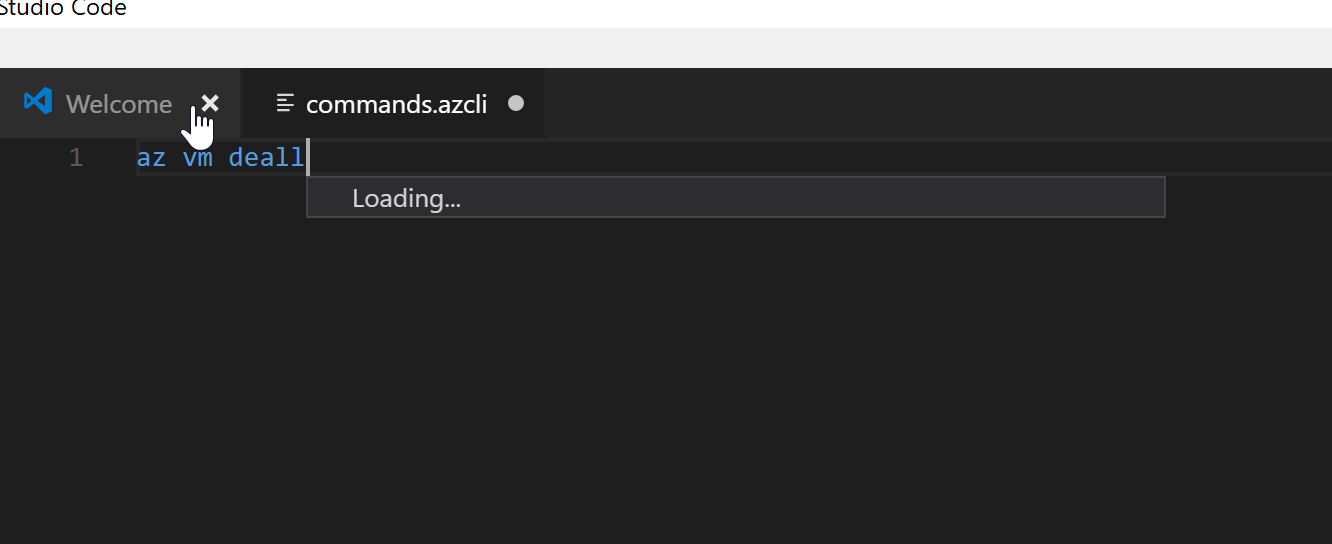 Completions not available showing loading · Issue #22 · microsoft/vscode-azurecli · GitHub